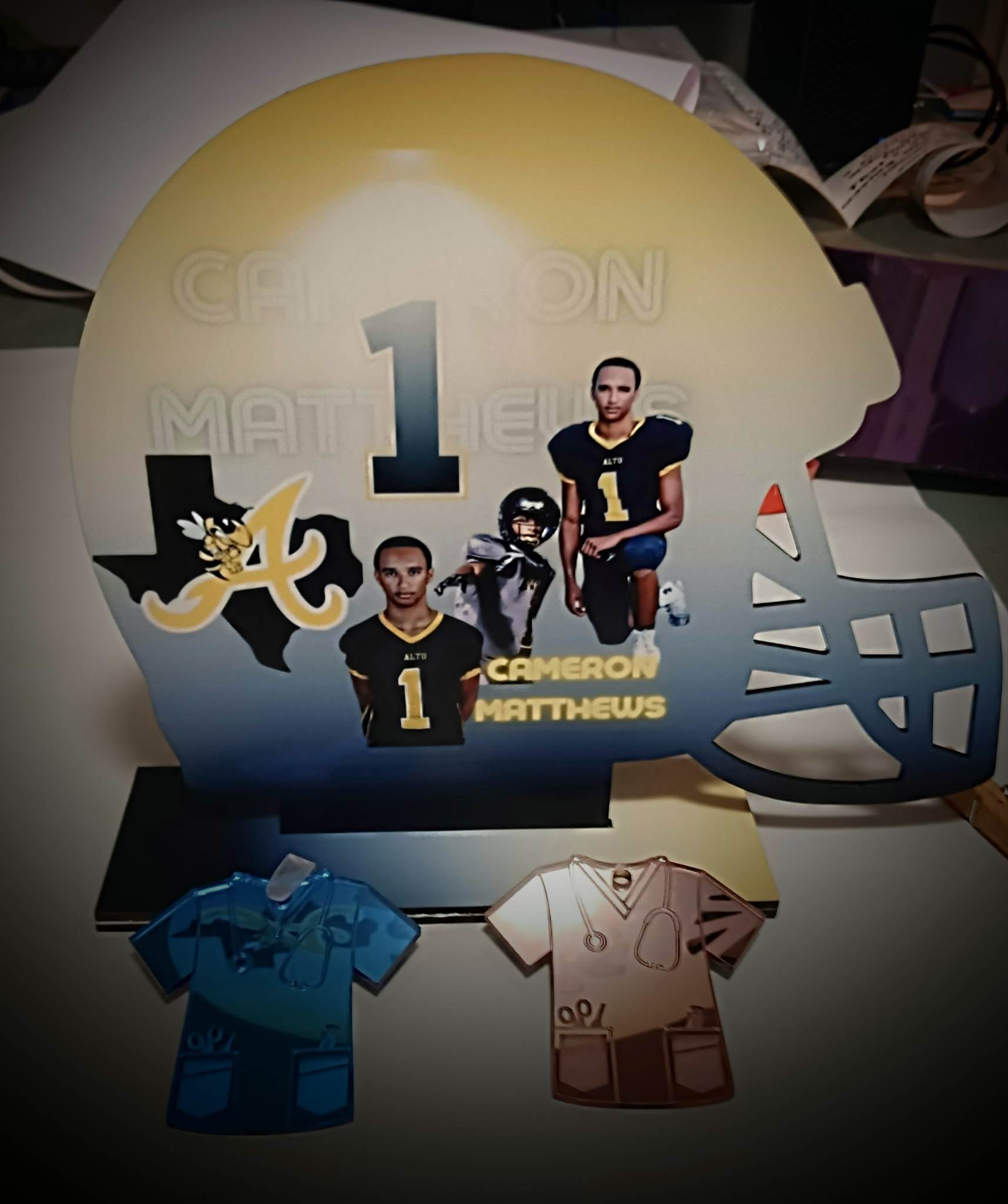 Football Display – Creations By LiL CK LLC